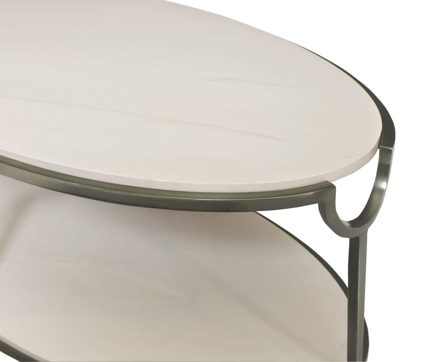 Morello Oval Metal Cocktail Table | SR Interiors