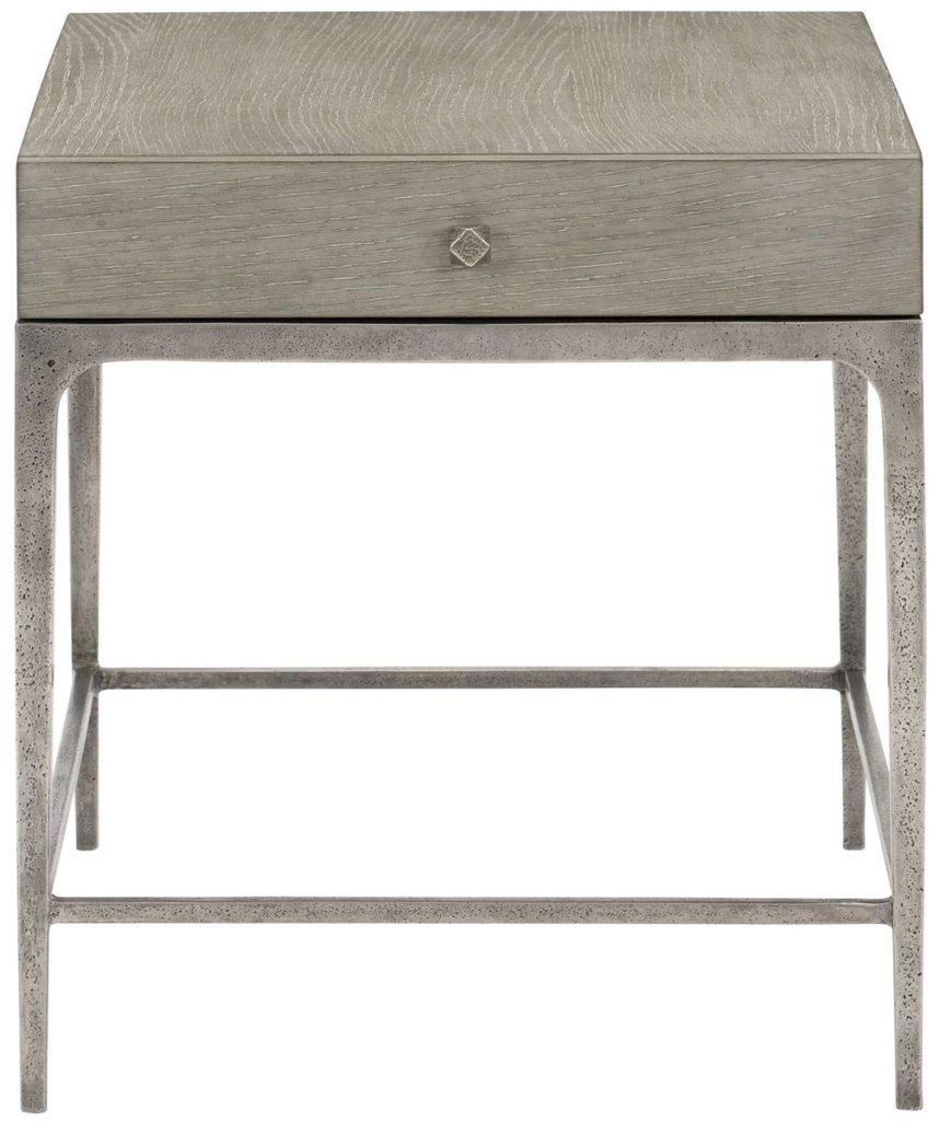 Linea Side Table in Cerused Greige | SR Interiors