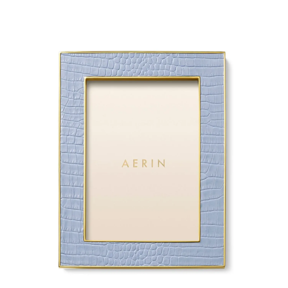 AERIN Classic Croc Leather 5x7 Frame | SR Interiors