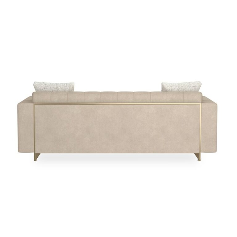 Well Balanced Sofa in Whisper of Gold | SR Interiors